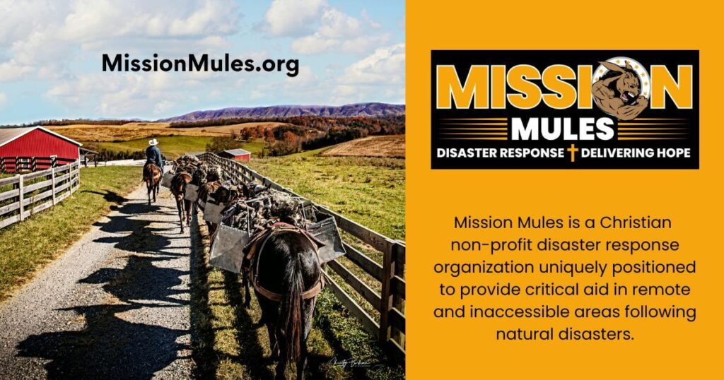 Mission Mules | Christian Non-profit Disaster Reponse